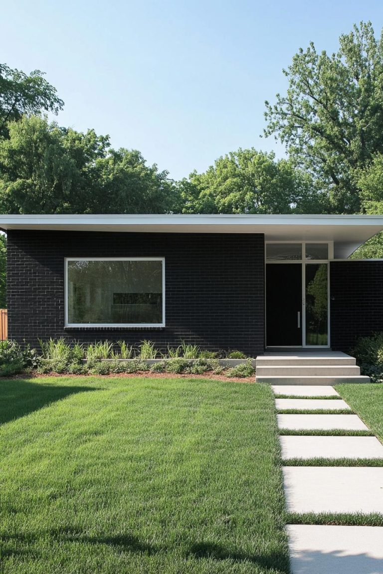 76 Black Brick Houses with Serious Curb Appeal