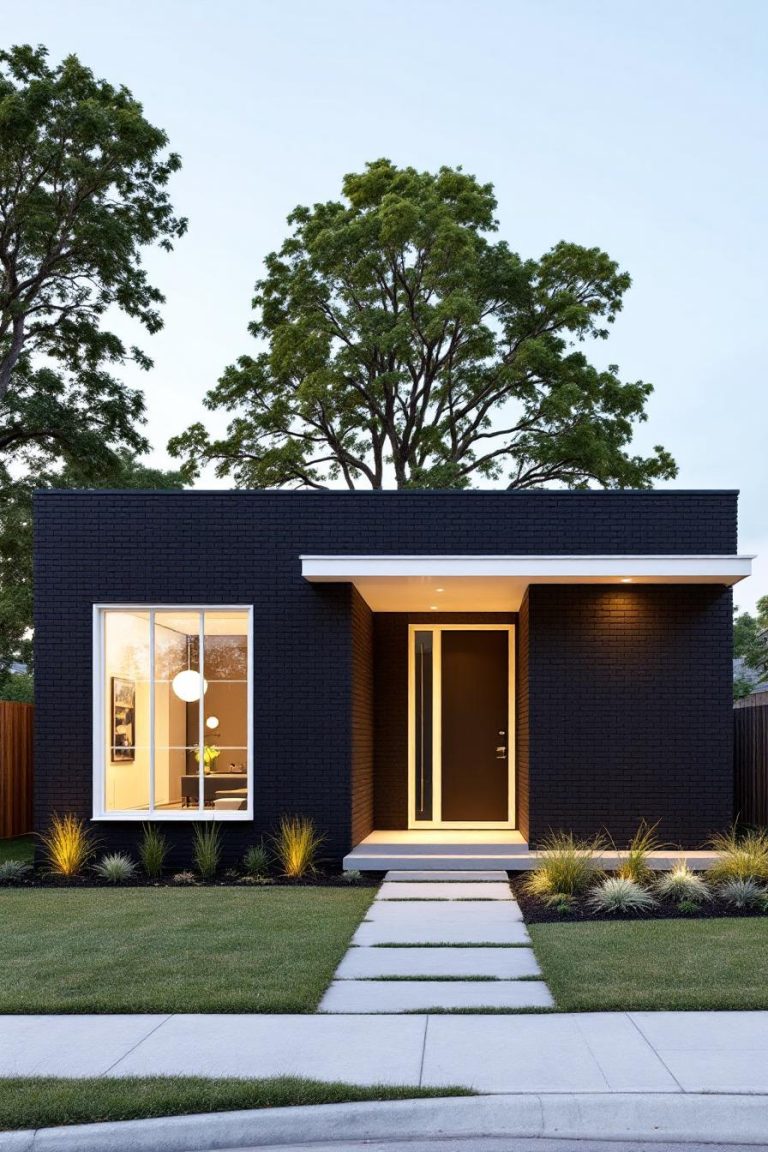 76 Black Brick Houses with Serious Curb Appeal