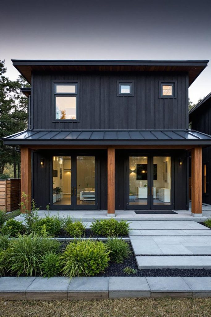 34 Dark House Exterior Designs Wrapped in Deep Rich Tones