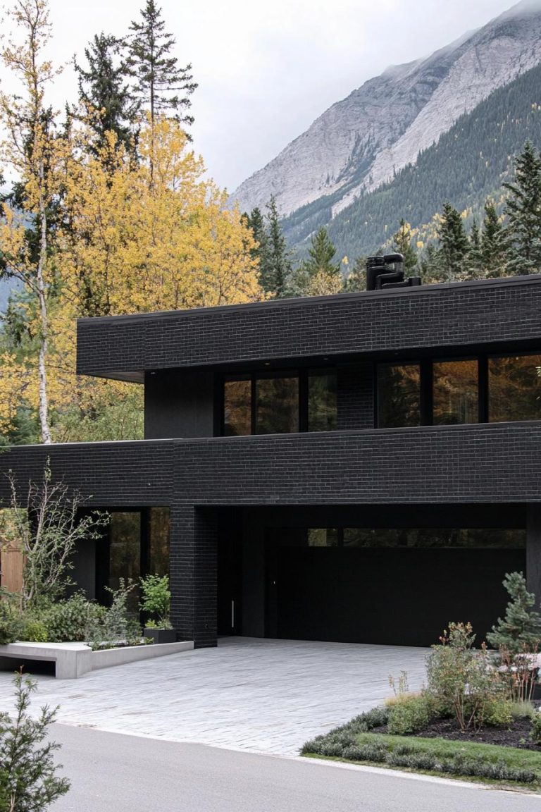 76 Black Brick Houses with Serious Curb Appeal
