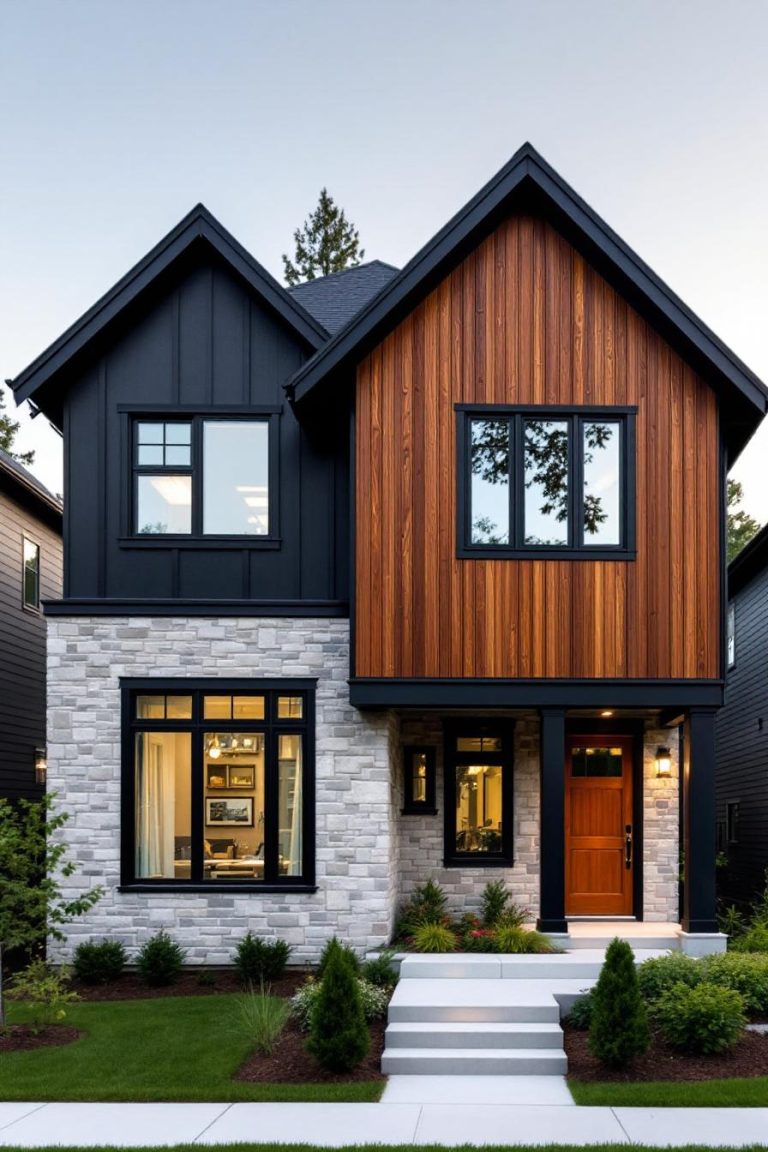 34 Dark House Exterior Designs Wrapped in Deep Rich Tones