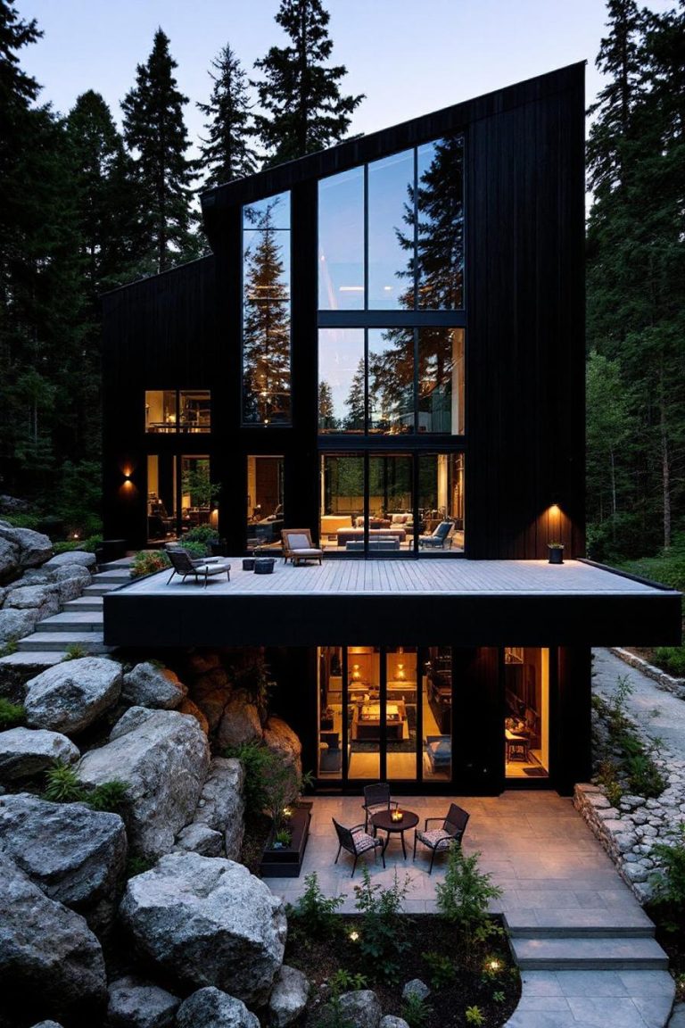 34 Dark House Exterior Designs Wrapped in Deep Rich Tones