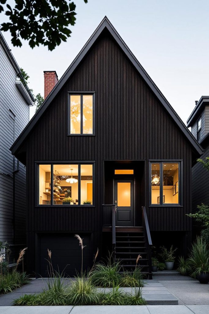 34 Dark House Exterior Designs Wrapped in Deep Rich Tones