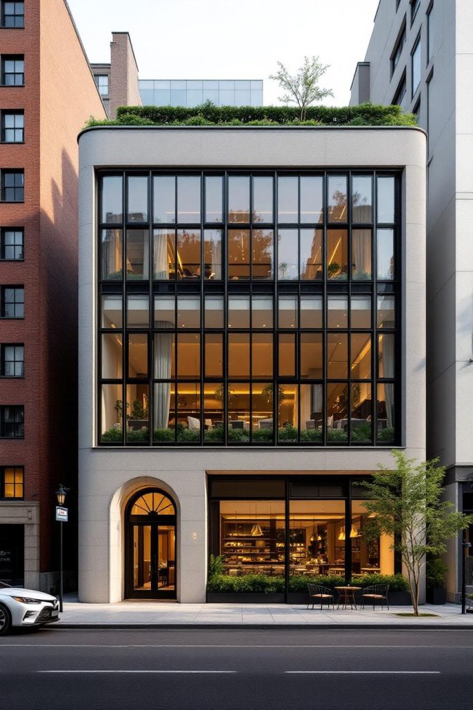 41 Eye-Catching Commercial Exterior Designs That Make a Statement