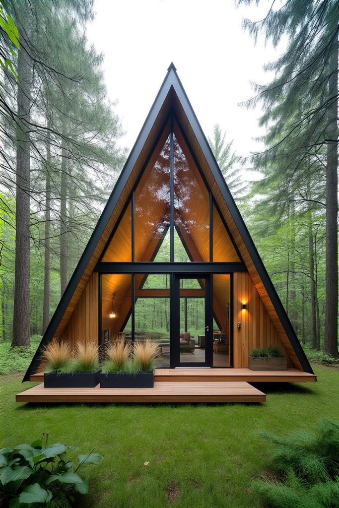 13 Modern Tiny A-frame Houses with Big Personality