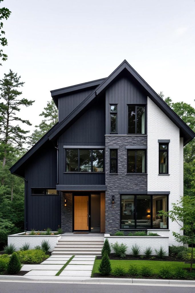 34 Dark House Exterior Designs Wrapped in Deep Rich Tones