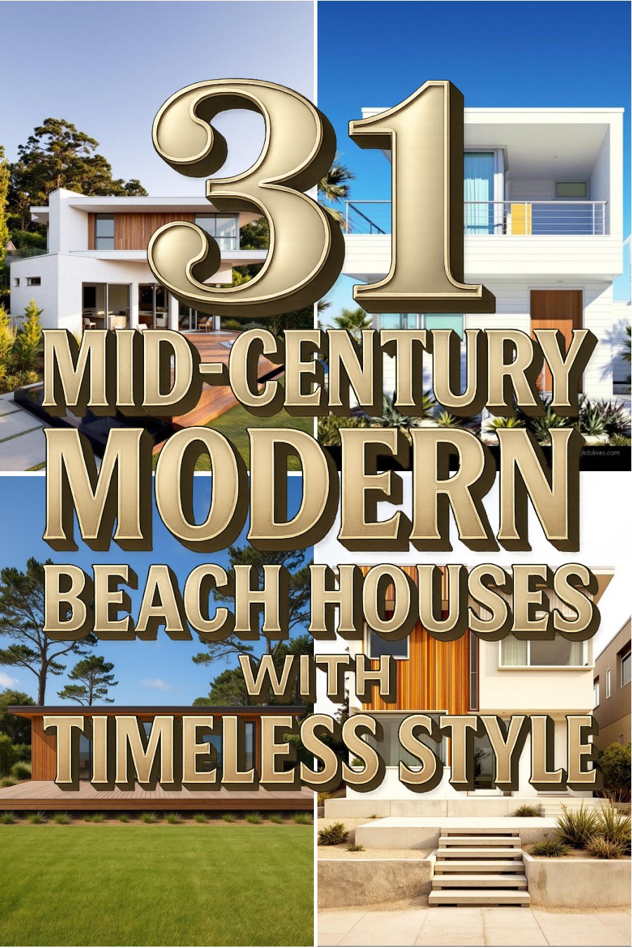 31 Mid-century Modern Beach Houses with Timeless Style