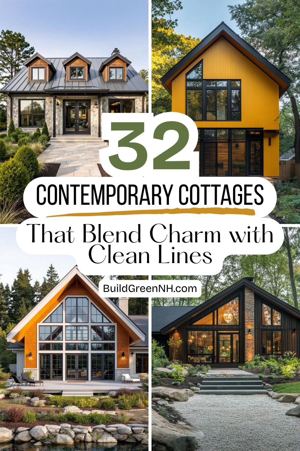 32 Contemporary Cottages That Blend Charm with Clean Lines