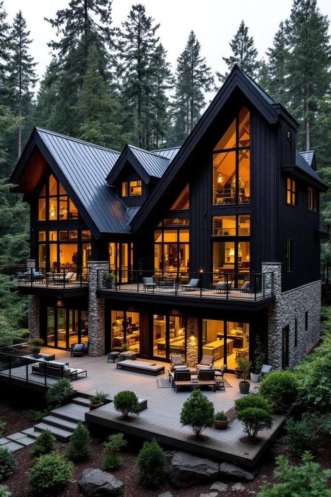 34 Dark House Exterior Designs Wrapped in Deep Rich Tones