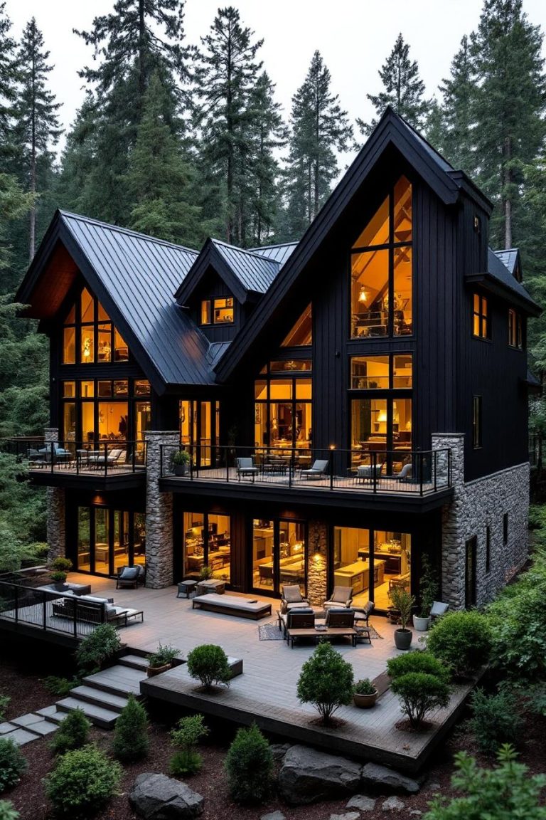 34 Dark House Exterior Designs Wrapped in Deep Rich Tones