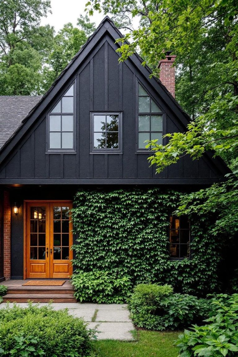 34 Dark House Exterior Designs Wrapped in Deep Rich Tones