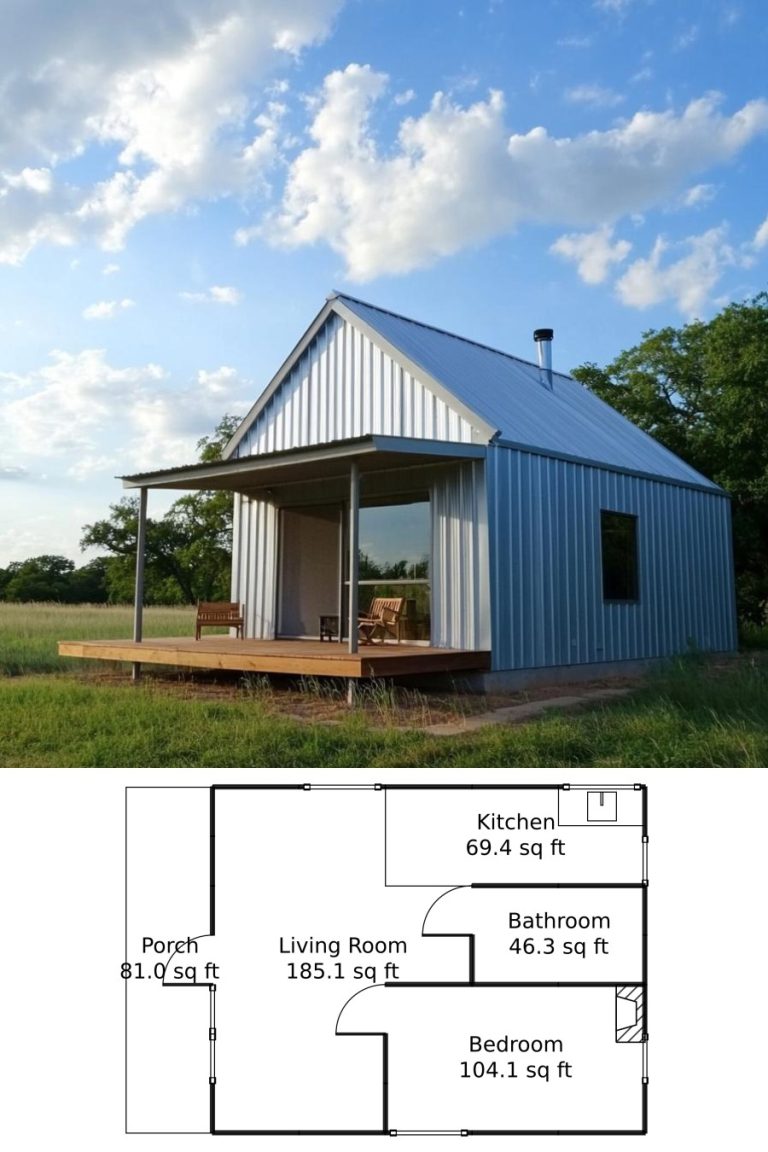 Tin-Top Tranquility: Small Metal House Floor Plans