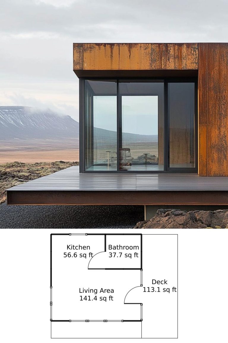 Rusty Rectangular Retreat Small Metal House Floor Plans rusty-rectangular-retreat-small-metal-house-floor-plans