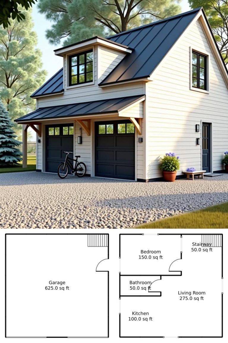 Sunlit Serenity Cottage Car Corner: Garage House Plans