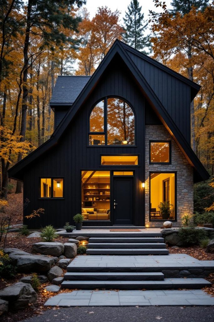 34 Dark House Exterior Designs Wrapped in Deep Rich Tones