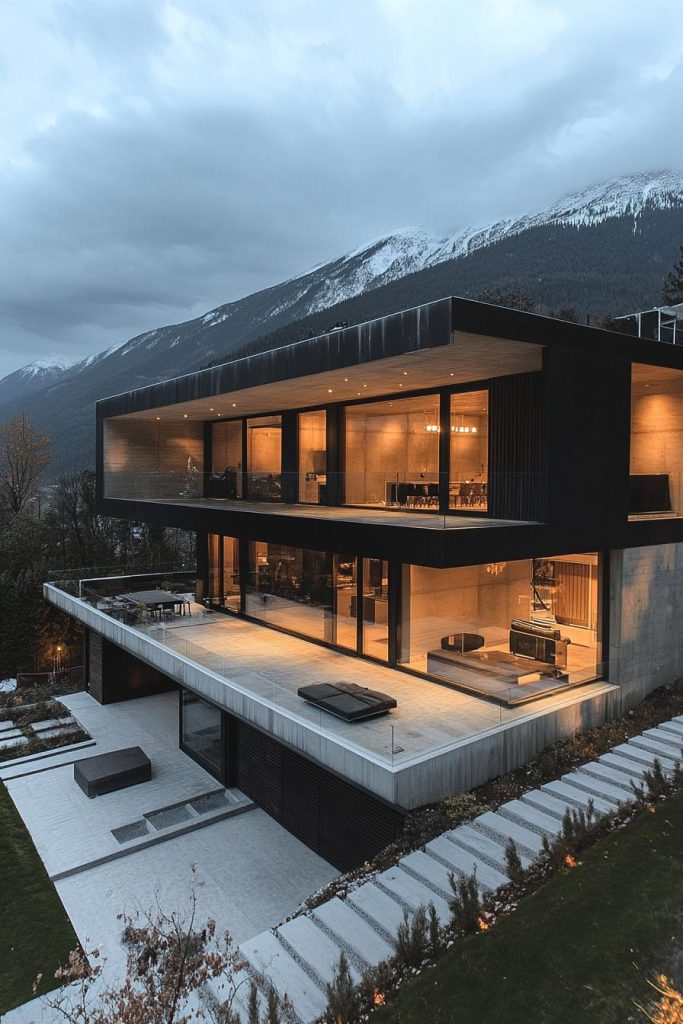 32 Mountain Side Homes Built Into Majestic Slopes
