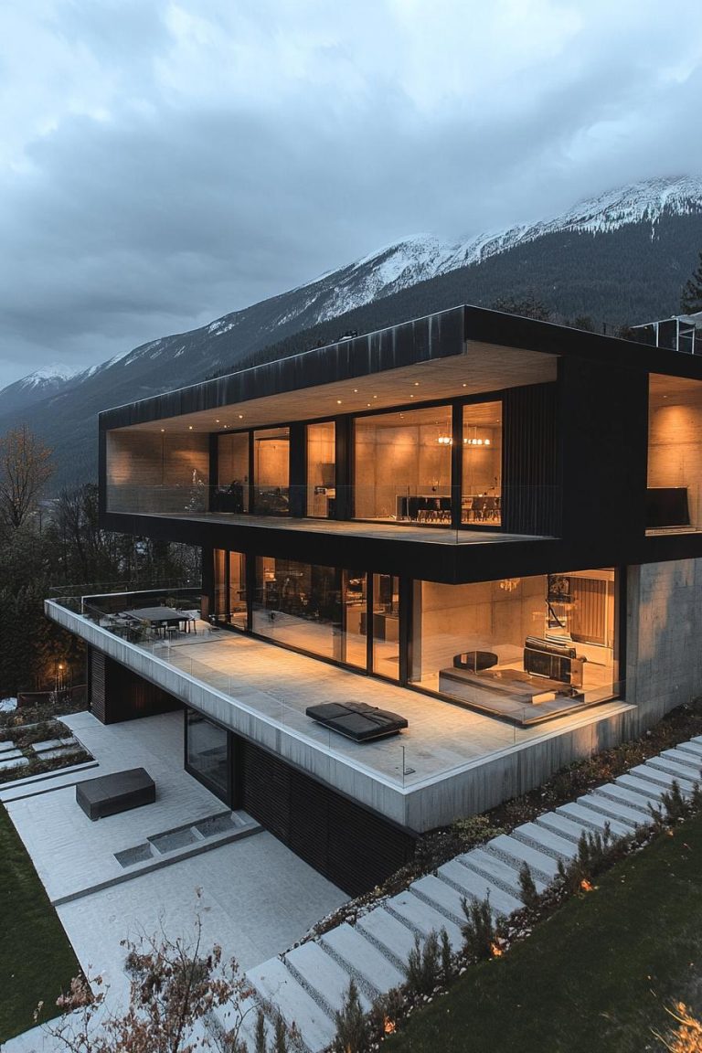 32 Mountain Side Homes Built Into Majestic Slopes