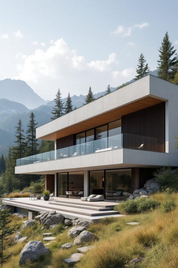 32 Mountain Side Homes Built Into Majestic Slopes