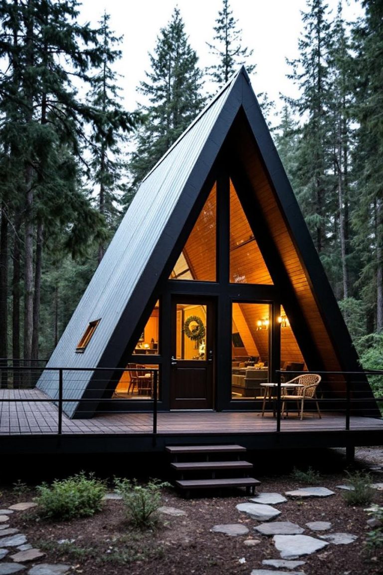 13 Modern Tiny A-frame Houses with Big Personality