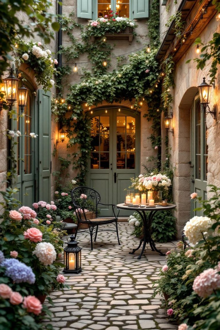 22 English Courtyard Designs That Will Make Your Neighbors Green With Envy