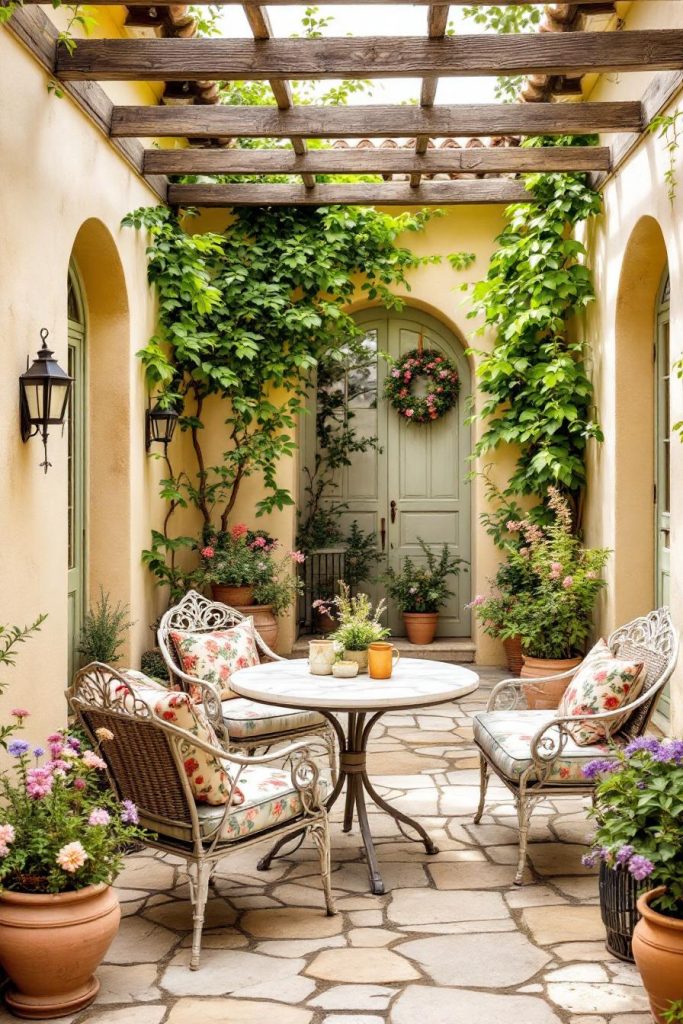22 English Courtyard Designs That Will Make Your Neighbors Green With Envy
