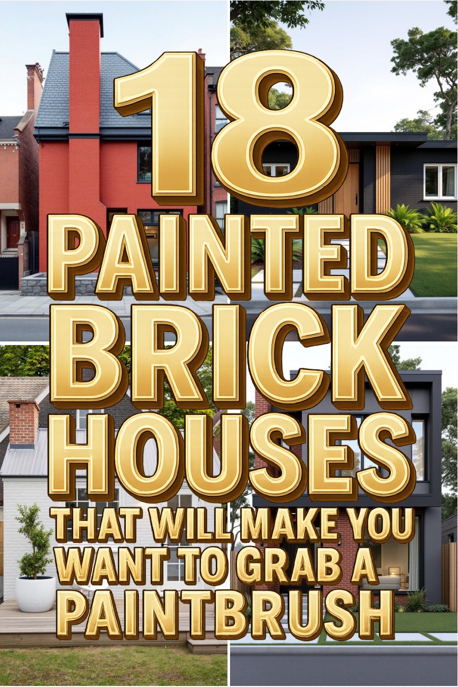 18 Painted Brick Houses That Will Make You Want to Grab a Paintbrush