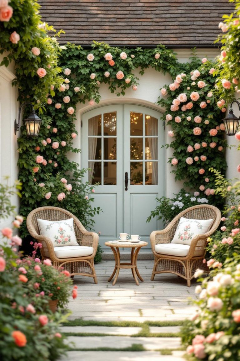 22 English Courtyard Designs That Will Make Your Neighbors Green With Envy