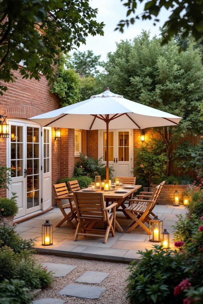 22 English Courtyard Designs That Will Make Your Neighbors Green With Envy
