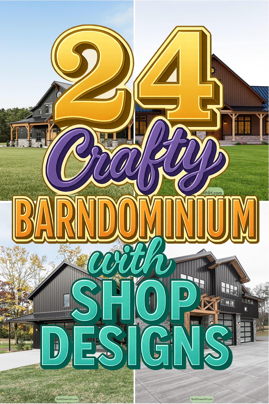 24 Crafty Barndominium with Shop Designs