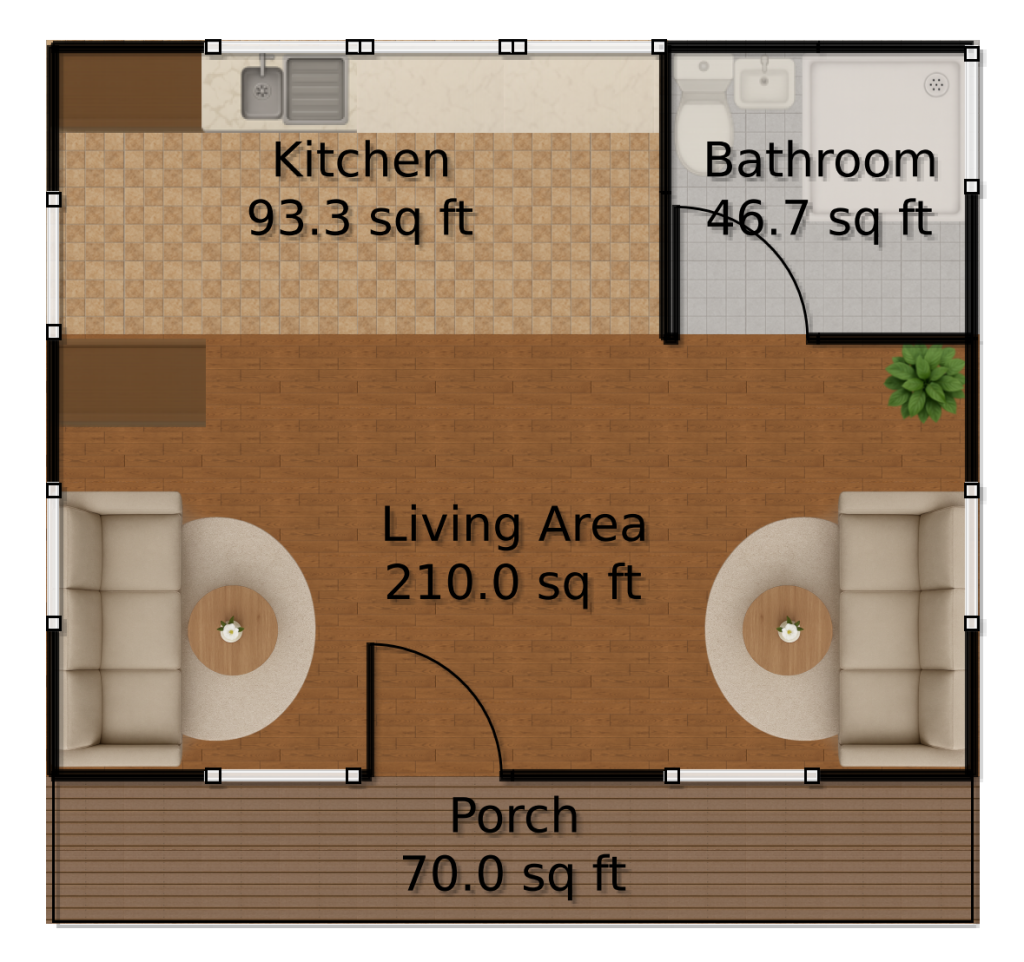 Perfect Spot for Tiny Tranquility: Small Cabin Floor Plans