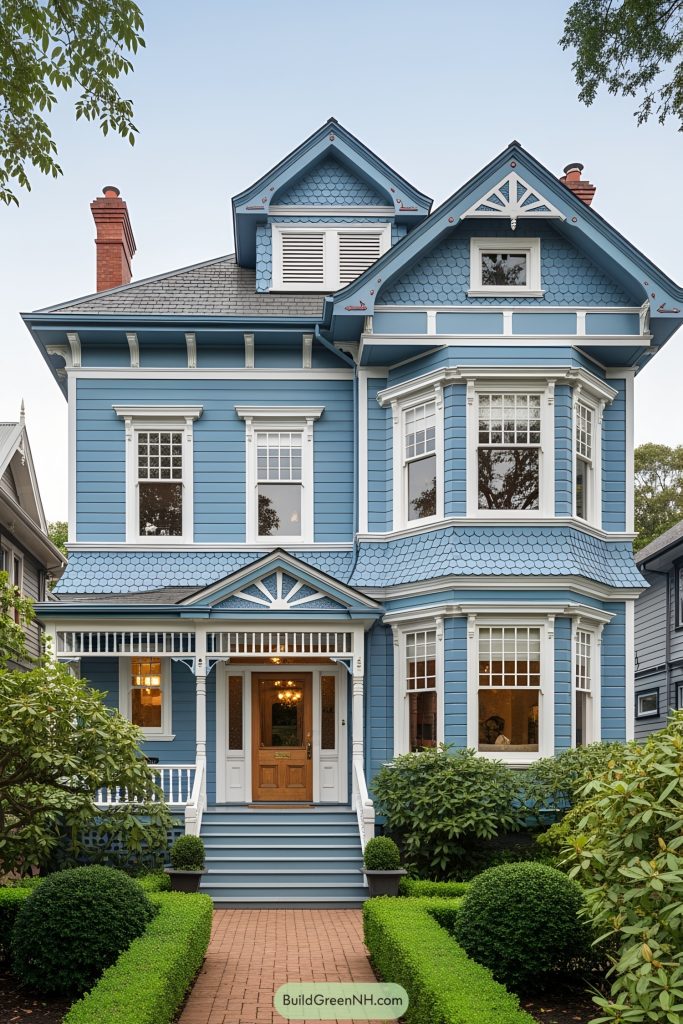 23 Blue Victorian Houses That Wear the Color Well