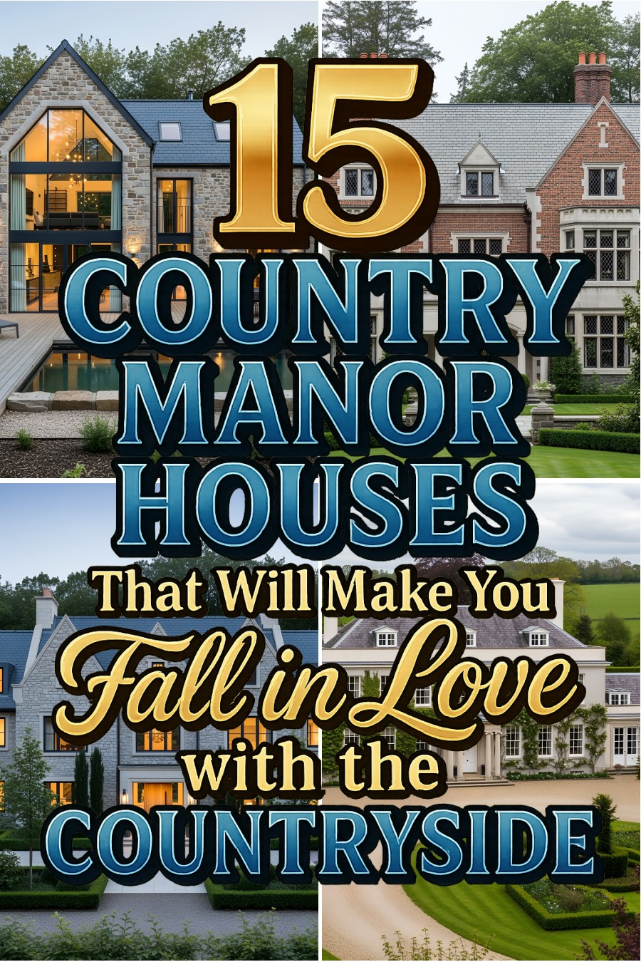 15 Country Manor Houses That Will Make You Fall in Love with the ...