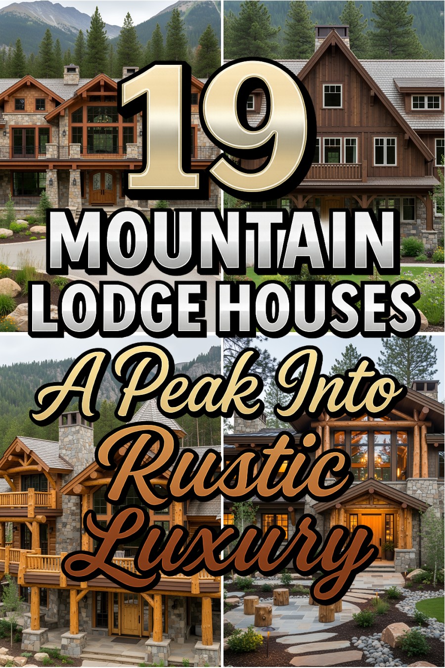 19 Mountain Lodge Houses: A Peak Into Rustic Luxury
