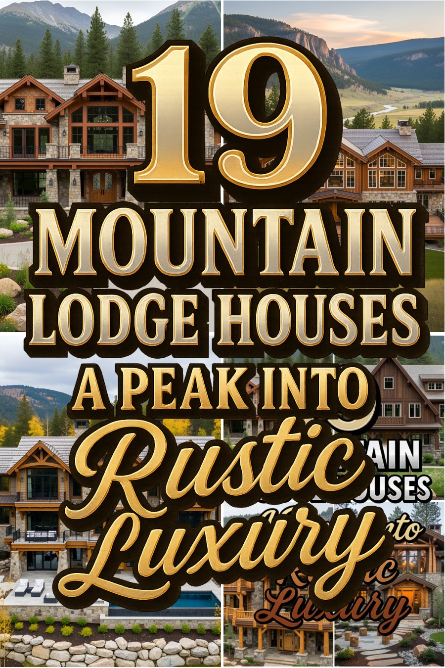 19 Mountain Lodge Houses: A Peak Into Rustic Luxury