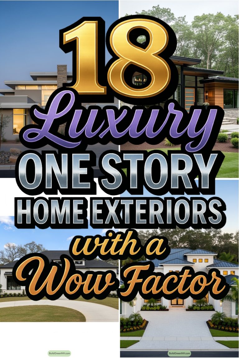 18 Luxury One Story Home Exteriors with a Wow Factor