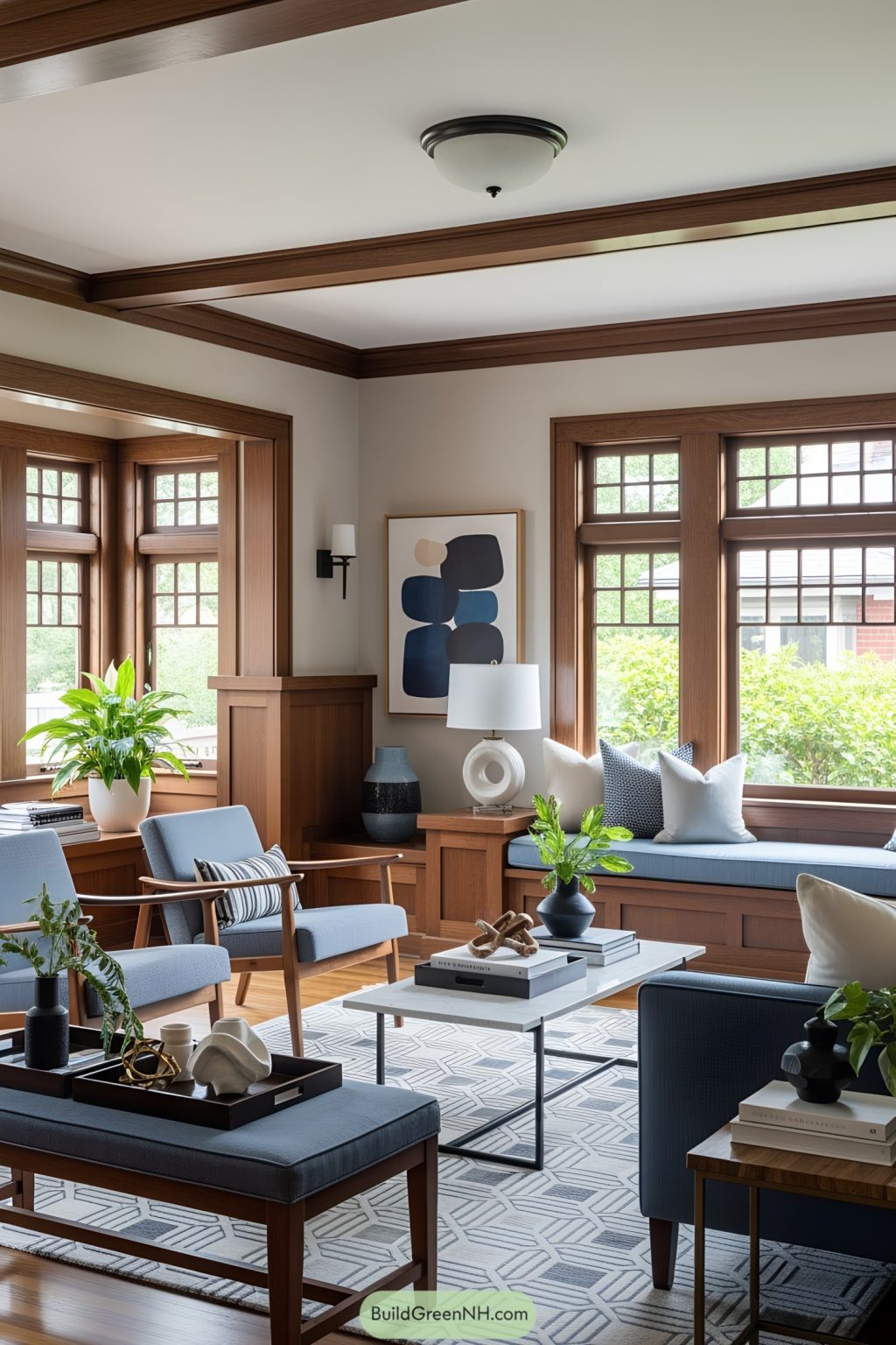 Craftsman Style Home Interior Living Room Design Guide