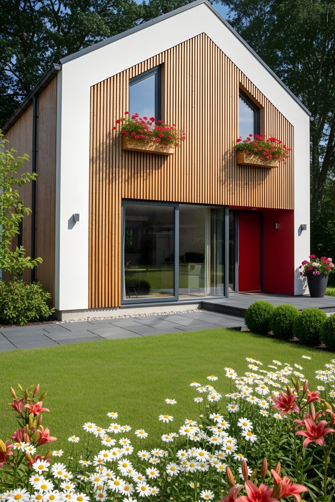21 Modern House Designs with Built-In Flower Boxes That Bloom with Style