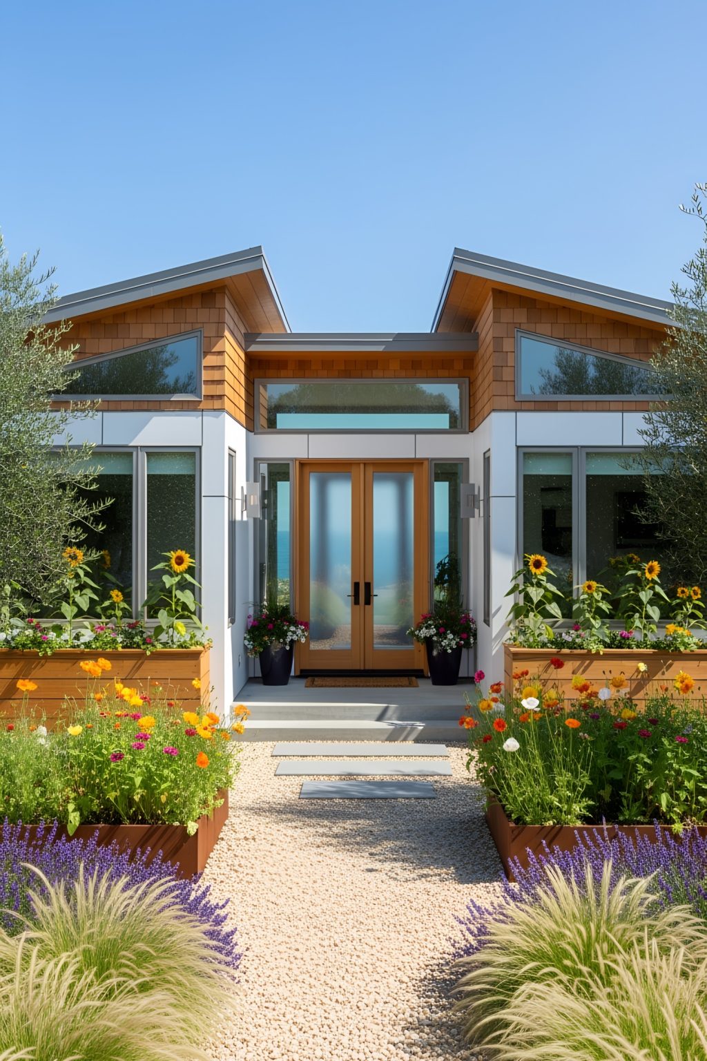 21 Modern House Designs with Built-In Flower Boxes That Bloom with Style
