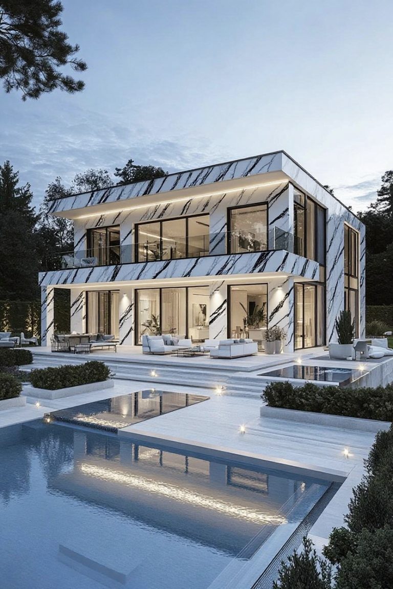 Luxury Minimalist Mansion: Modern House Floor Plans