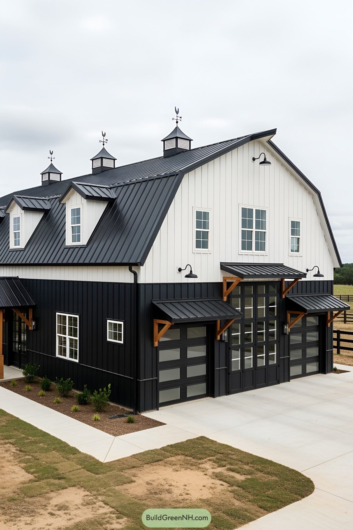 Barndominium Black And White