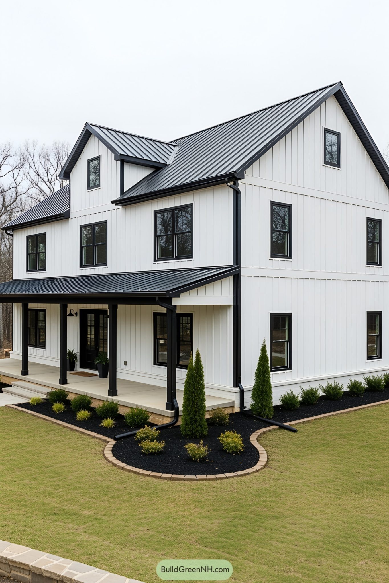Barndominium Black And White