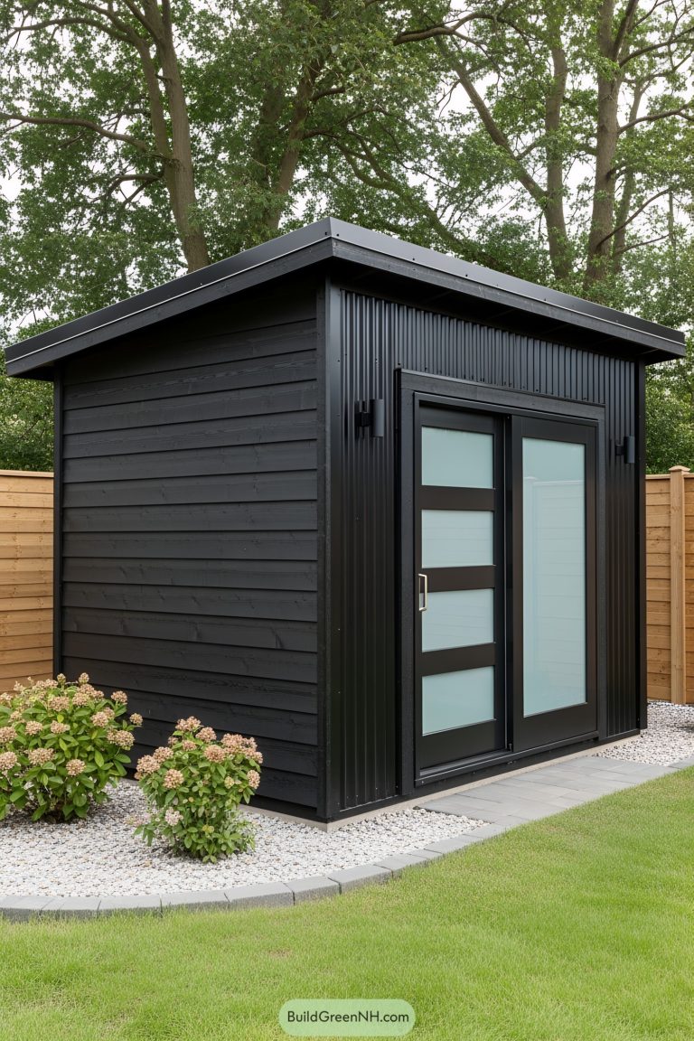 23 Black Sheds for More Backyard Drama