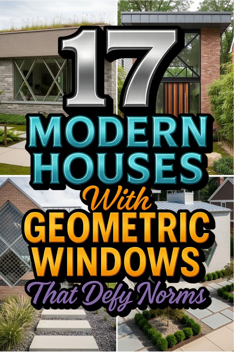 17 Modern Houses With Geometric Windows That Defy Norms
