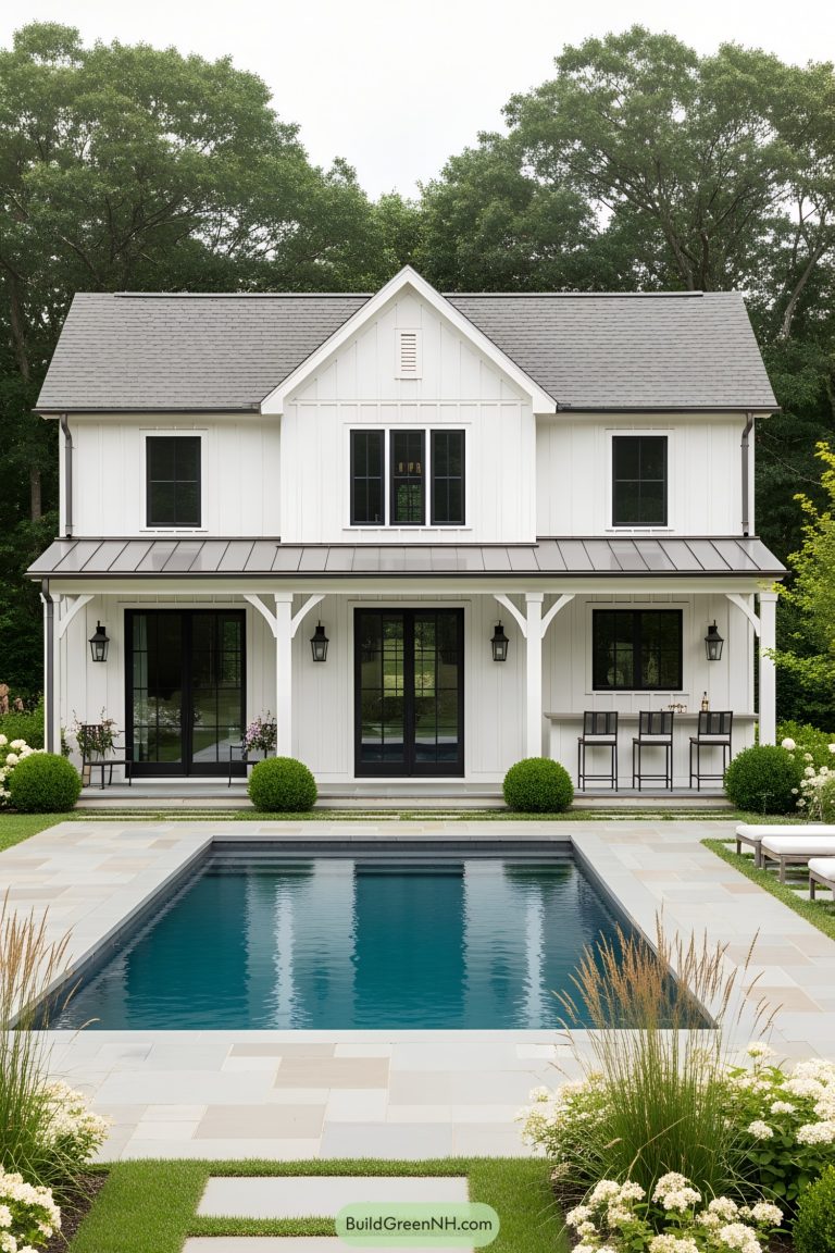 25 Farmhouse Pool Houses That Will Make You Want to Dive In