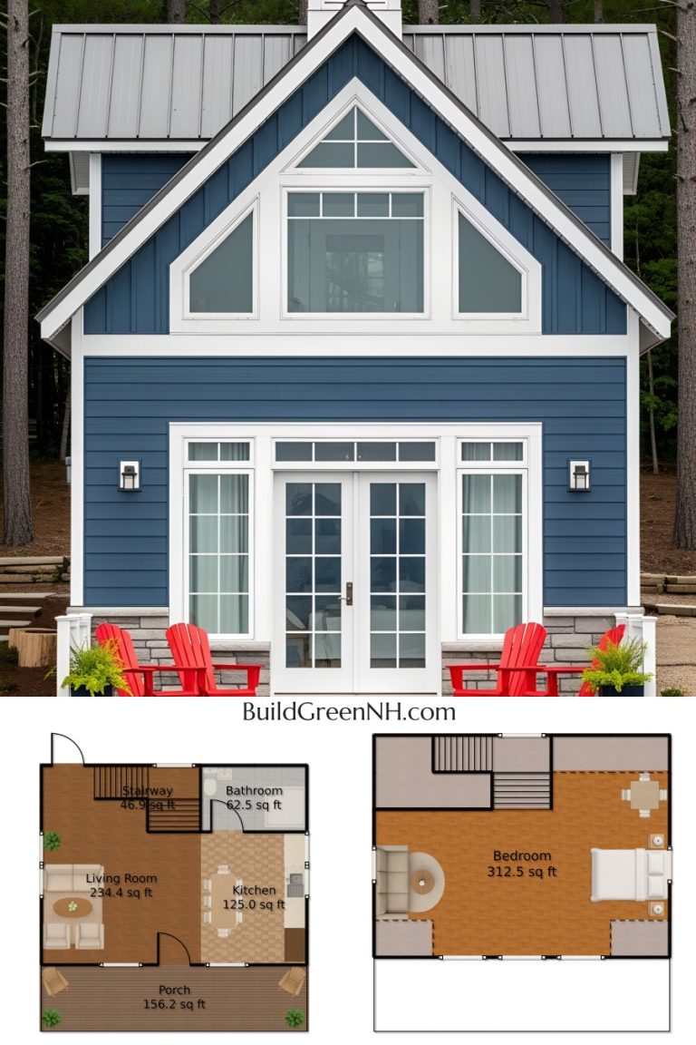 The Blue Escape: A Waterside Sanctuary: Lake House Floor Plans