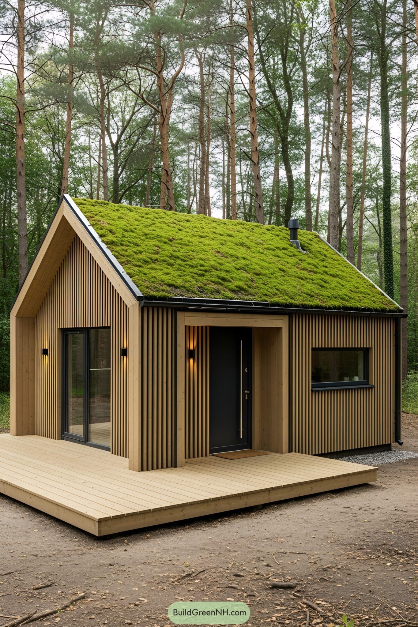 24 Small Forest Houses With Mossy Roofs and Camouflage