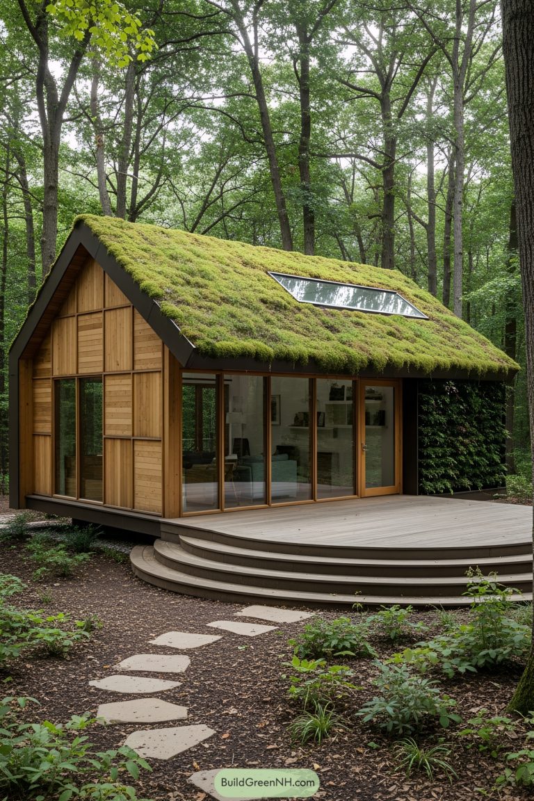 24 Small Forest Houses With Mossy Roofs and Camouflage