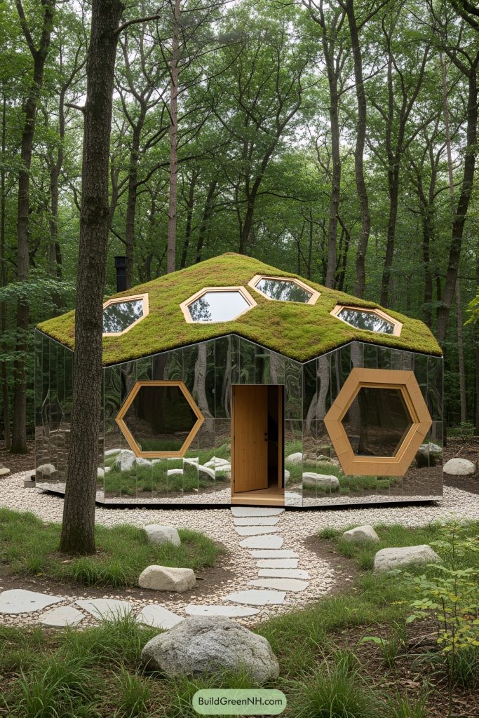 24 Small Forest Houses With Mossy Roofs and Camouflage