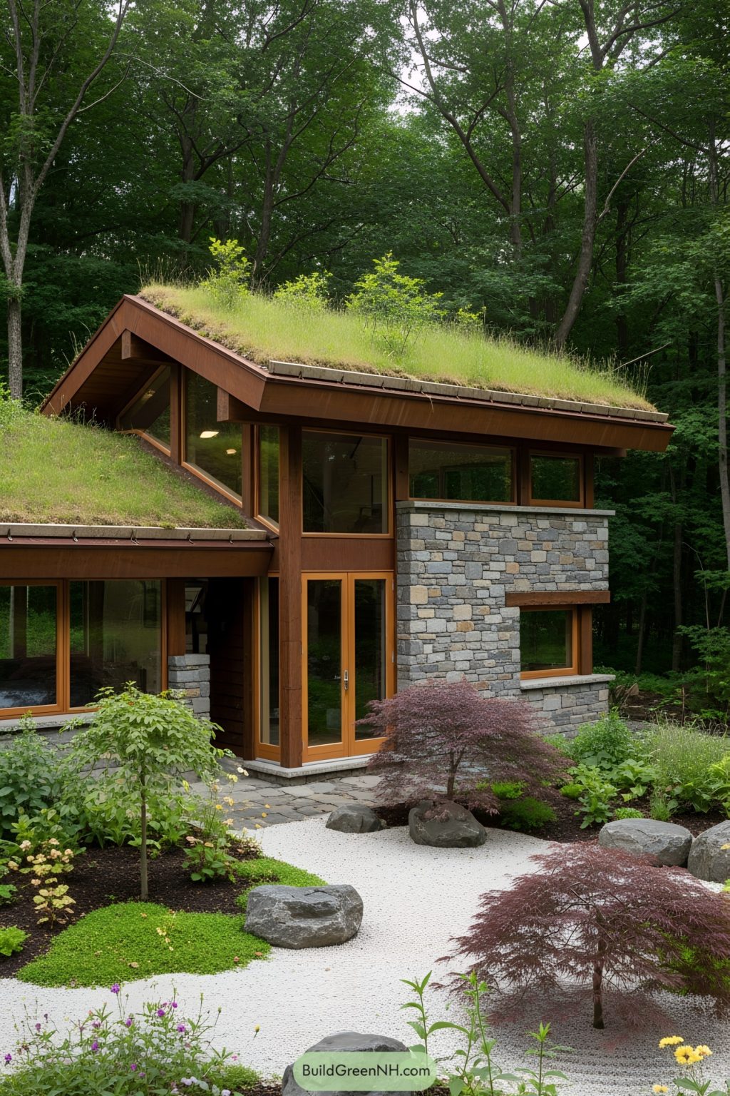 24 Small Forest Houses With Mossy Roofs and Camouflage