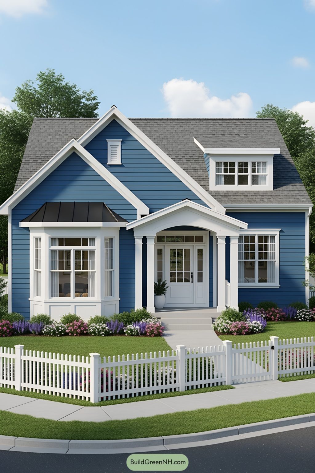 22 Blue Suburban Houses That Will Paint Your World Happy